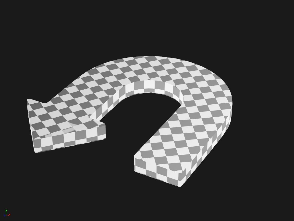 Arrow Bold Turn 3D model | CGTrader