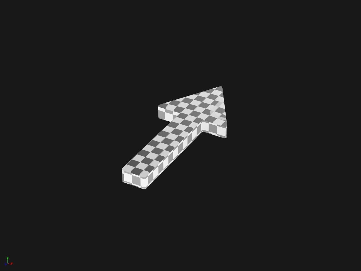 Arrow Standard Up 3D model | CGTrader