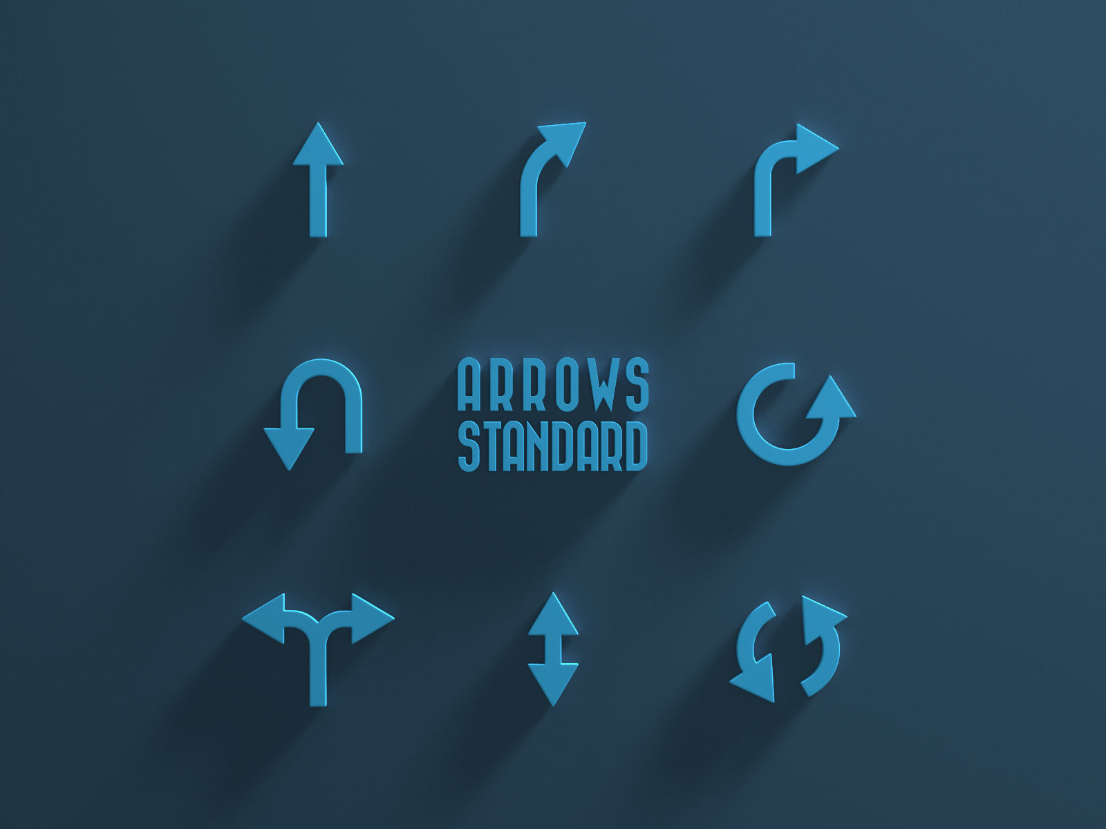 Arrow Standard Right 3D model | CGTrader