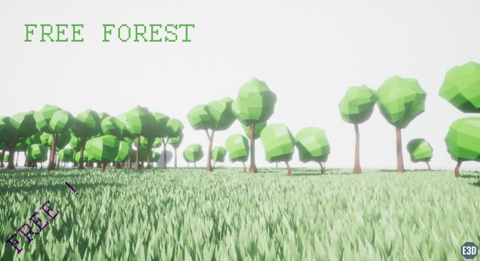 Free Forrest free VR / AR / low-poly 3D model | CGTrader