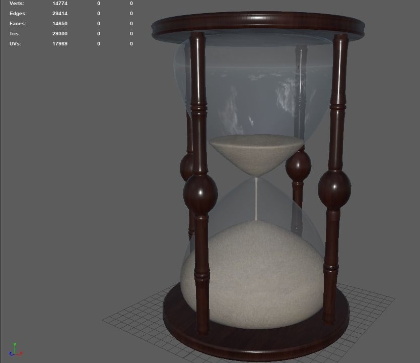 Hourglass AD 3D model | CGTrader