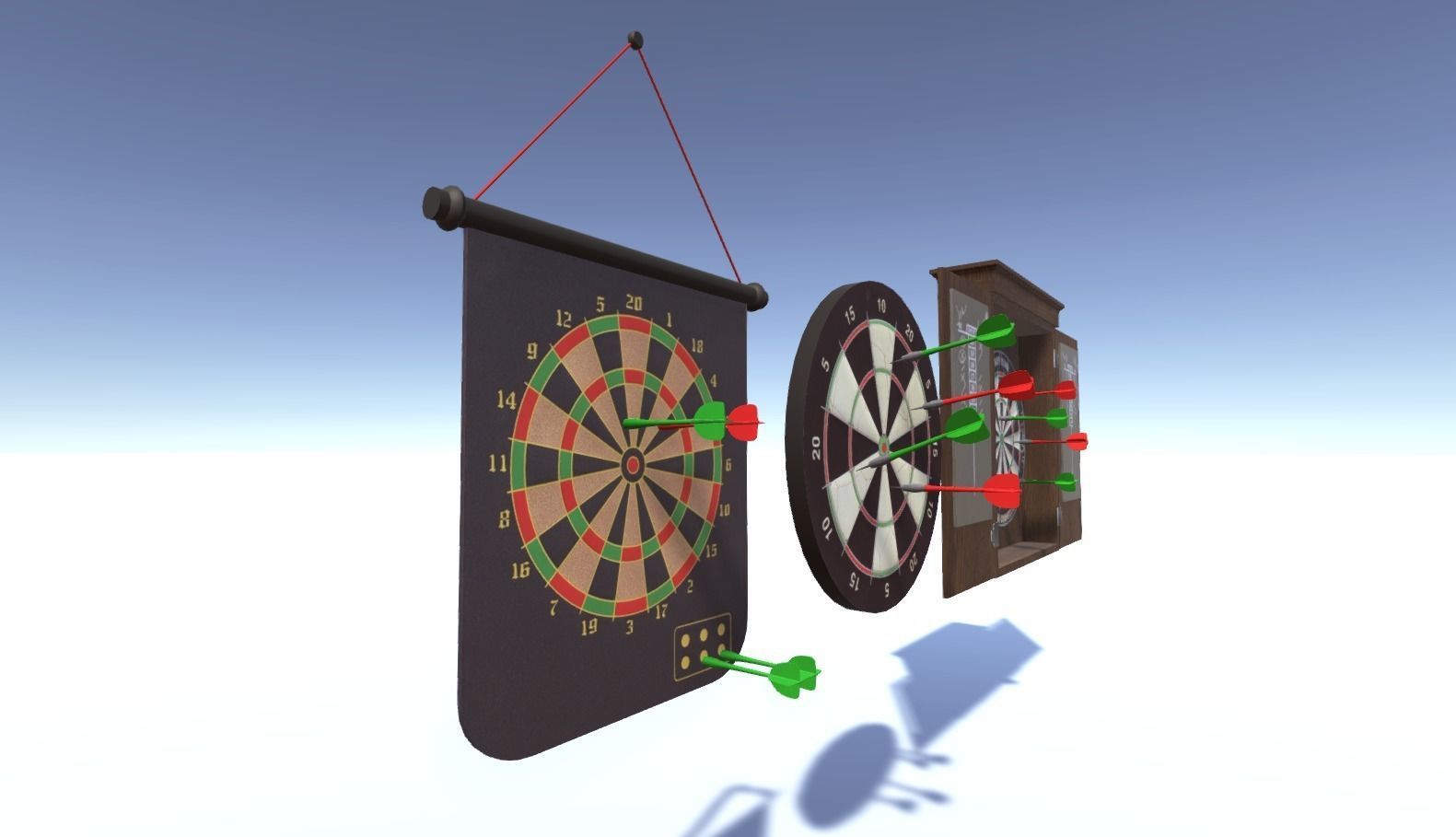 3D model Darts Boards VR / AR / low-poly | CGTrader