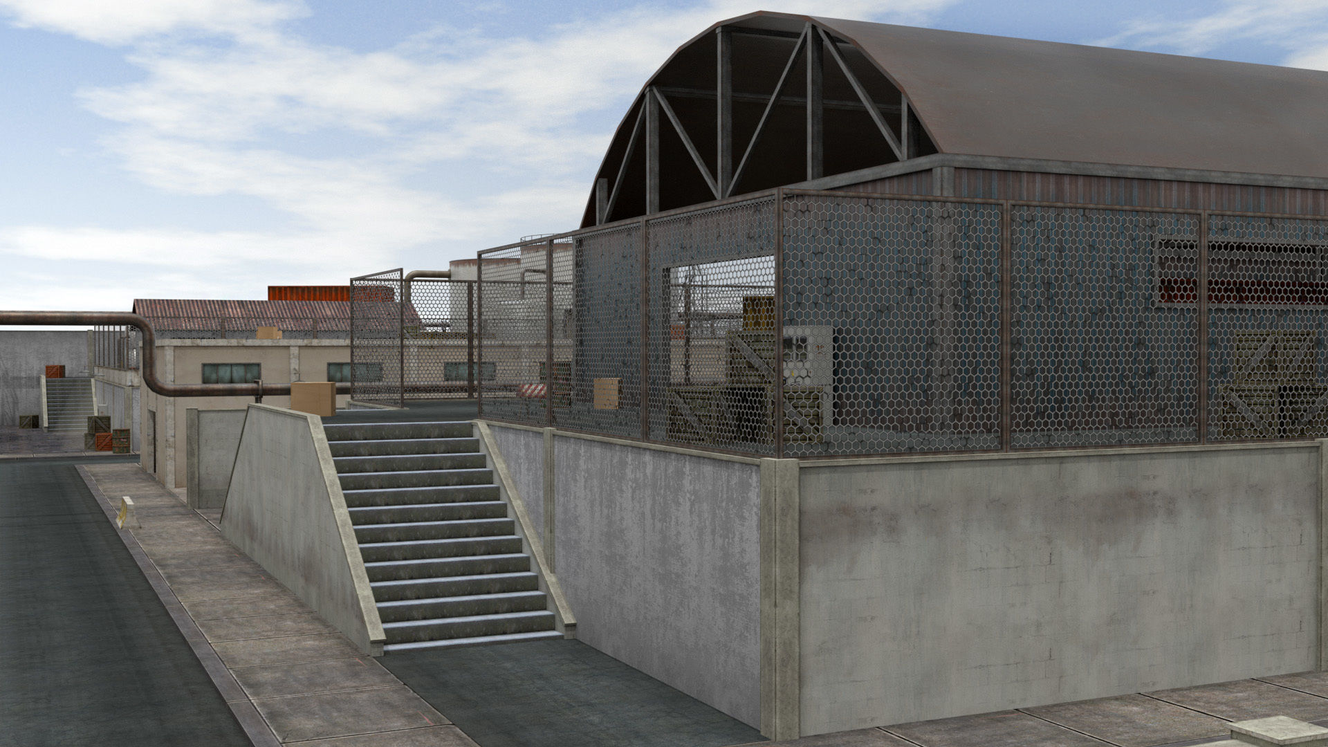 3D model Industrial Area - Scene VR / AR / low-poly | CGTrader