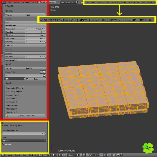 3D model Binary puzzle low poly rigged VR / AR / low-poly rigged ...