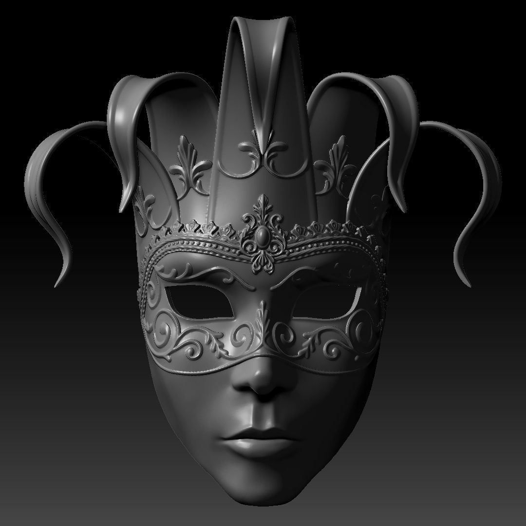 Venetian Mask 3D printable model 3D model 3D printable | CGTrader