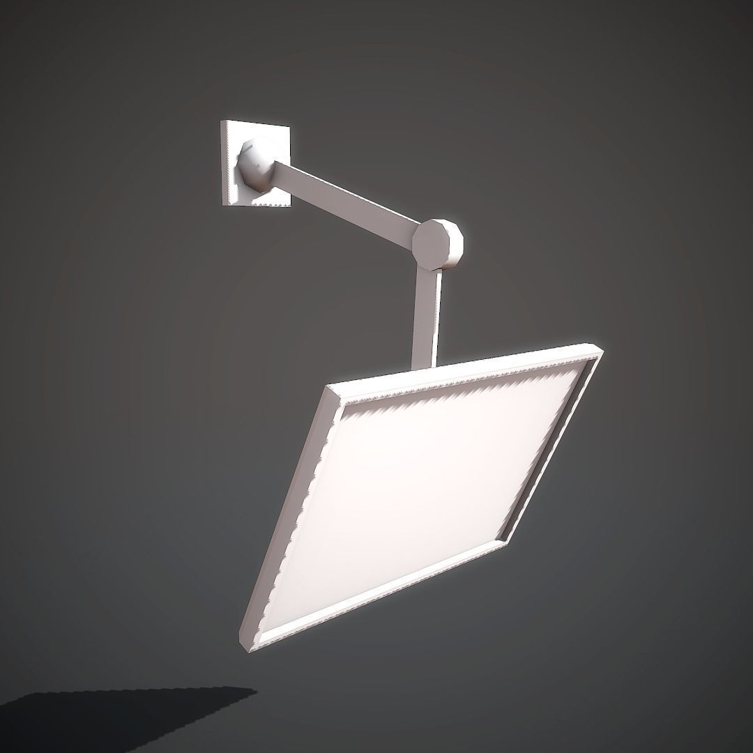 3D model Wall-mounted monitor VR / AR / low-poly | CGTrader