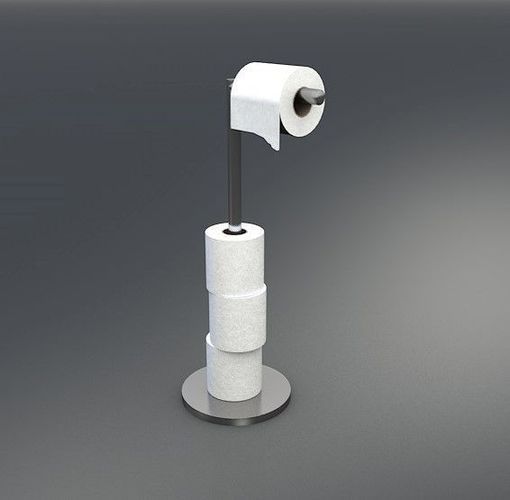 toilet paper holder free 3D model | CGTrader