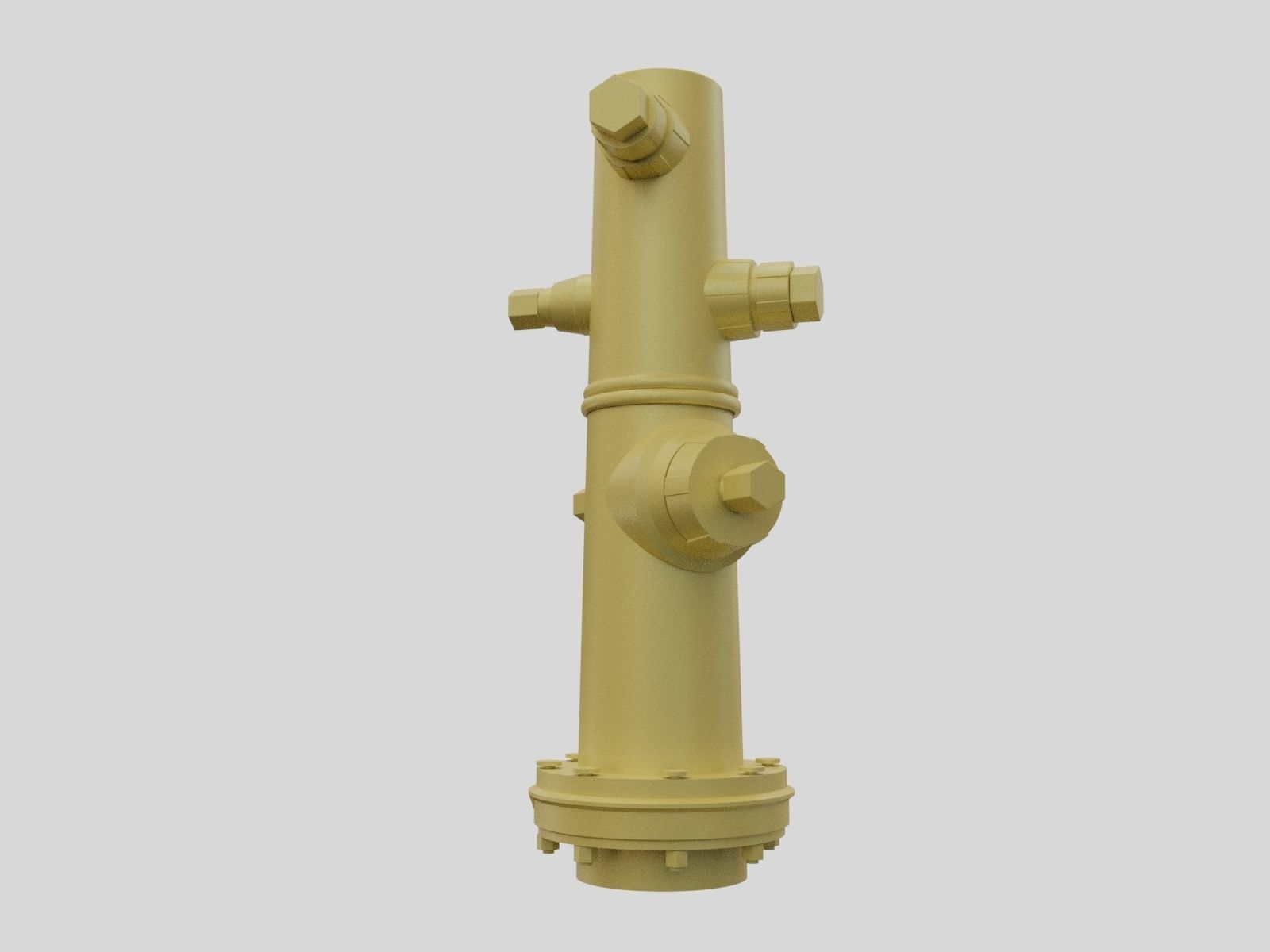 3D model LA Fire Hydrant - Safety and Emergency Equipment VR / AR / low ...