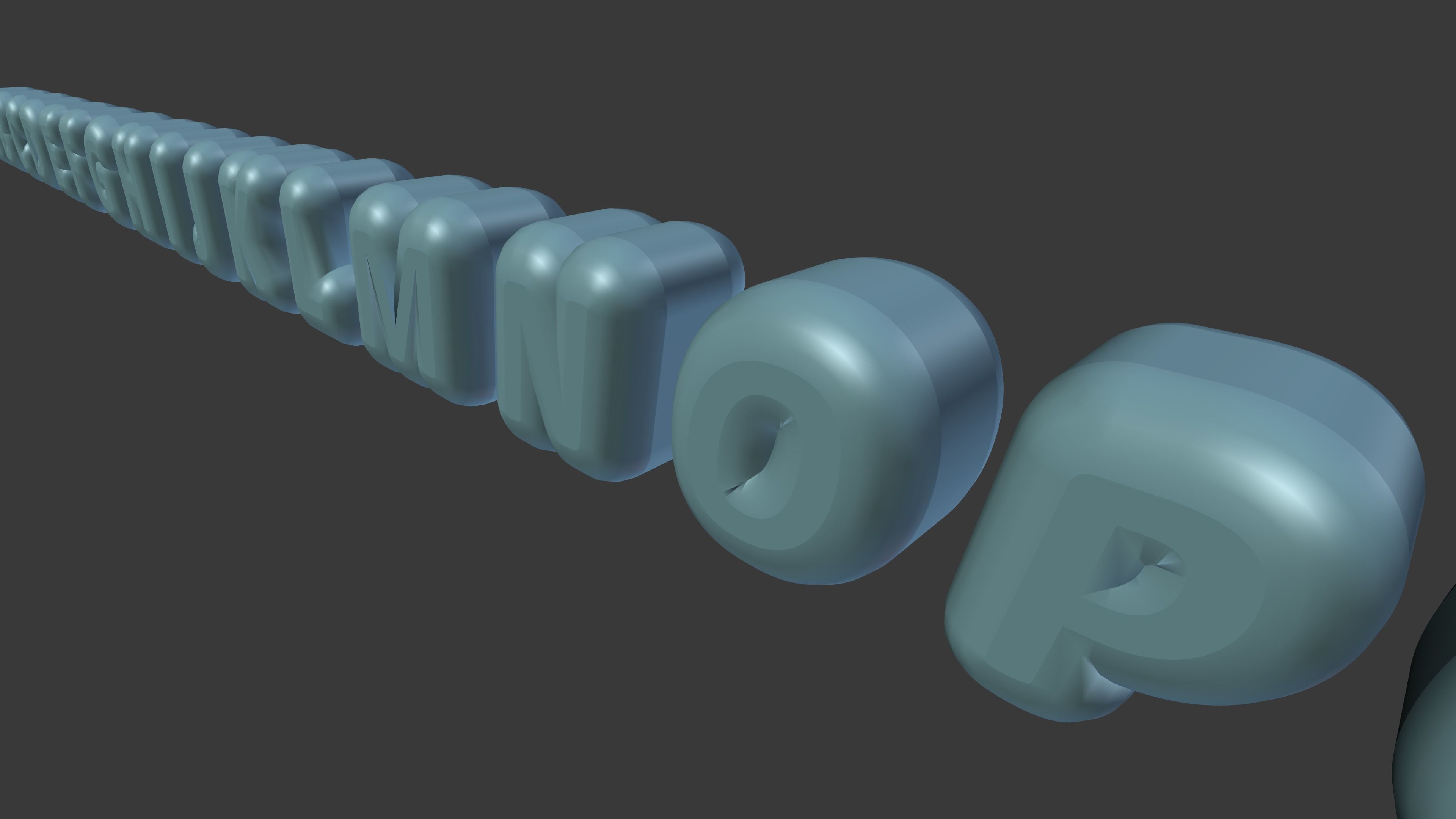 Ice letters free 3D model | CGTrader