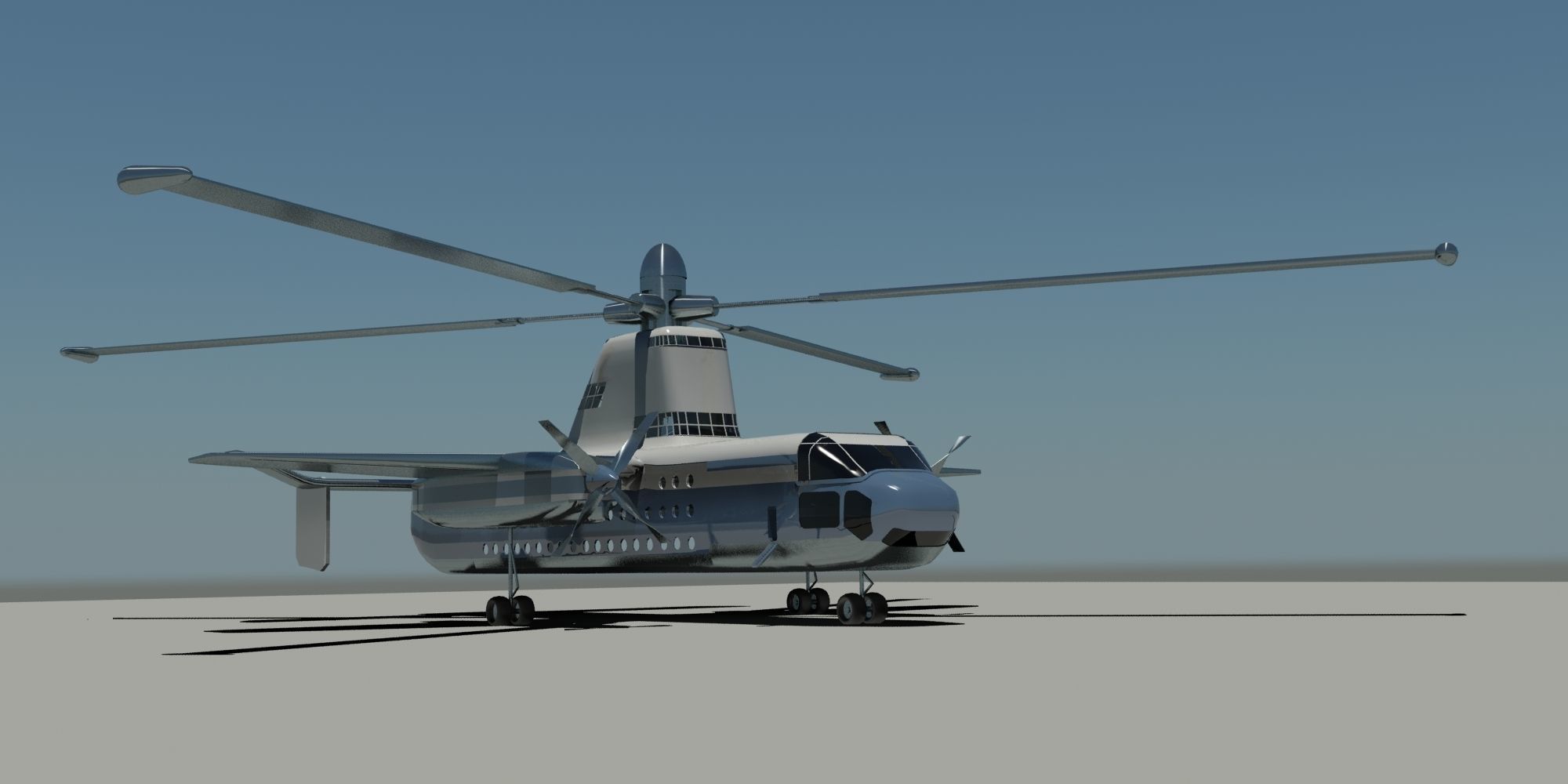 3D model Rotodyne 3D model VR / AR / low-poly | CGTrader