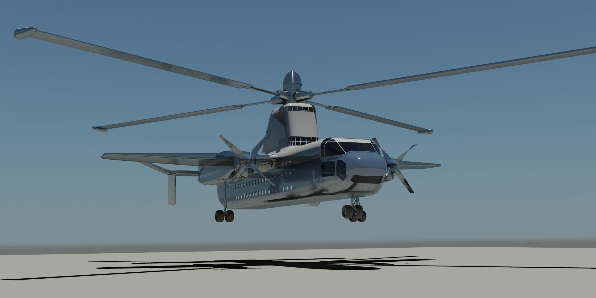 3D model Rotodyne 3D model VR / AR / low-poly | CGTrader