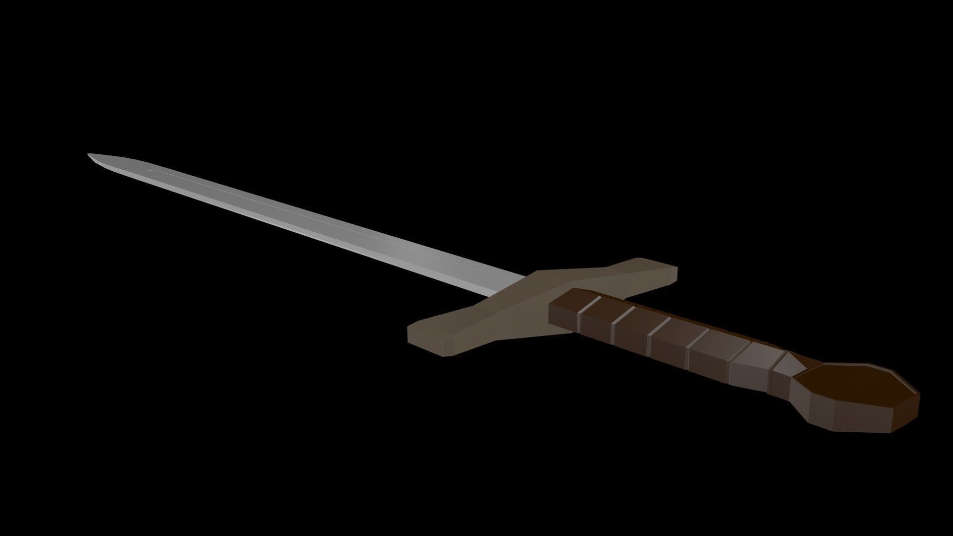 3D model Loy poly sword 2 VR / AR / low-poly | CGTrader