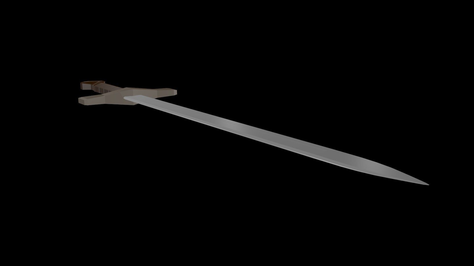 3D model Loy poly sword 2 VR / AR / low-poly | CGTrader