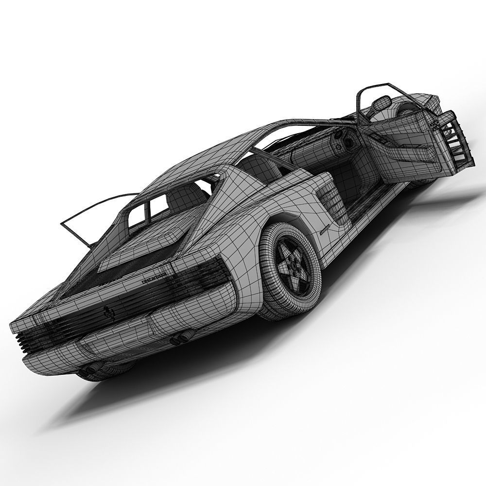 Ferrari Testarossa 3D model | CGTrader