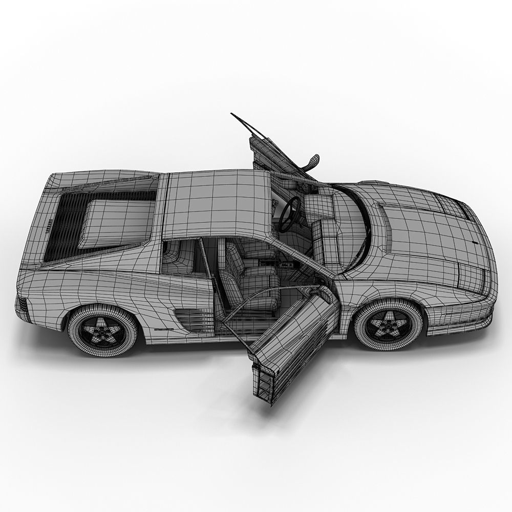 Ferrari Testarossa 3D model | CGTrader