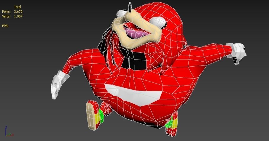 3D model Knuckles Knuckls VR / AR / low-poly rigged animated | CGTrader