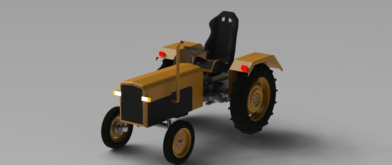 Tractor 3D model 3D printable | CGTrader