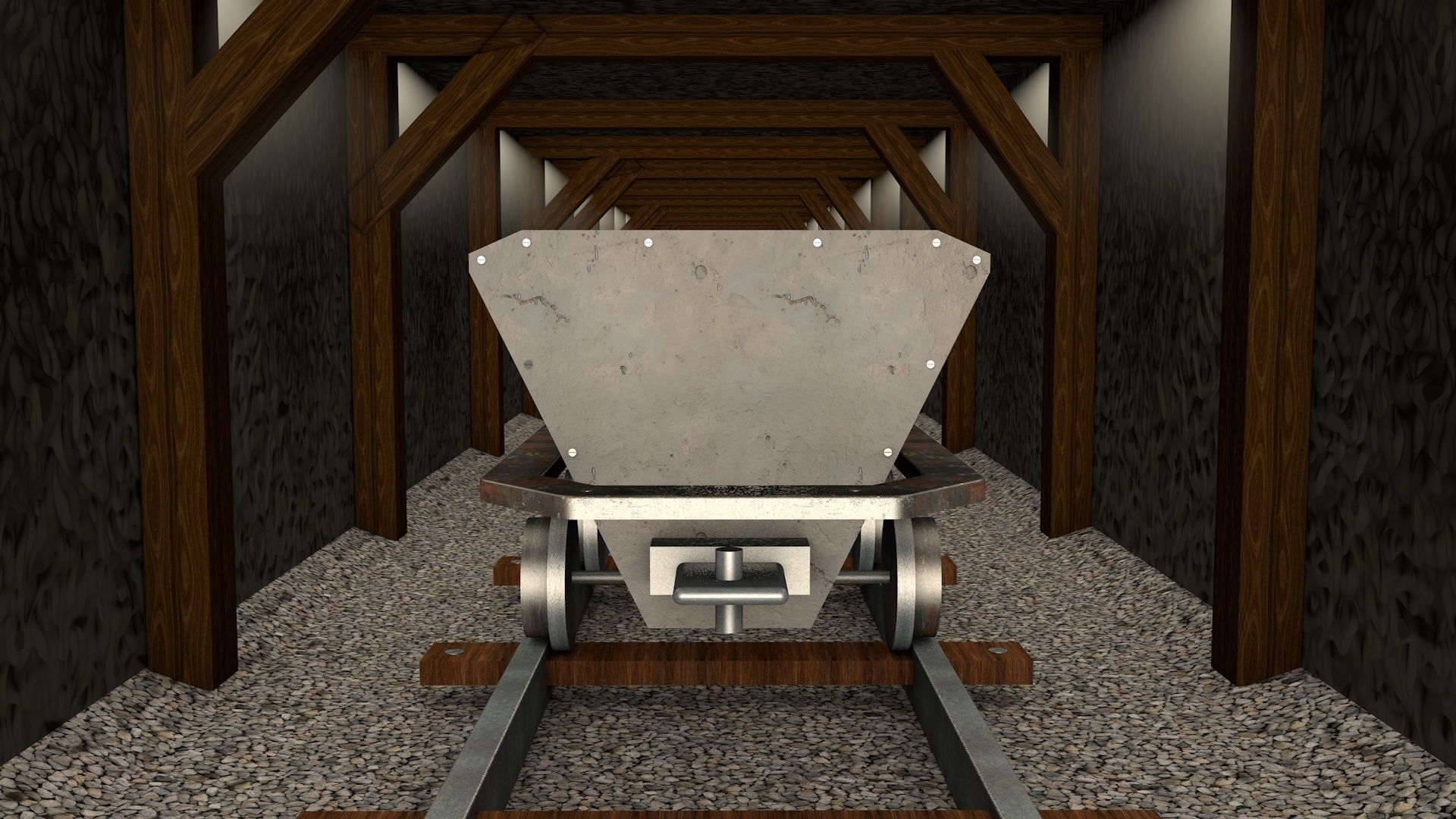 3D model Coal Mine VR / AR / low-poly rigged animated | CGTrader