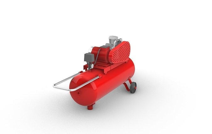 air compressor - air tank 3D model 3D printable | CGTrader