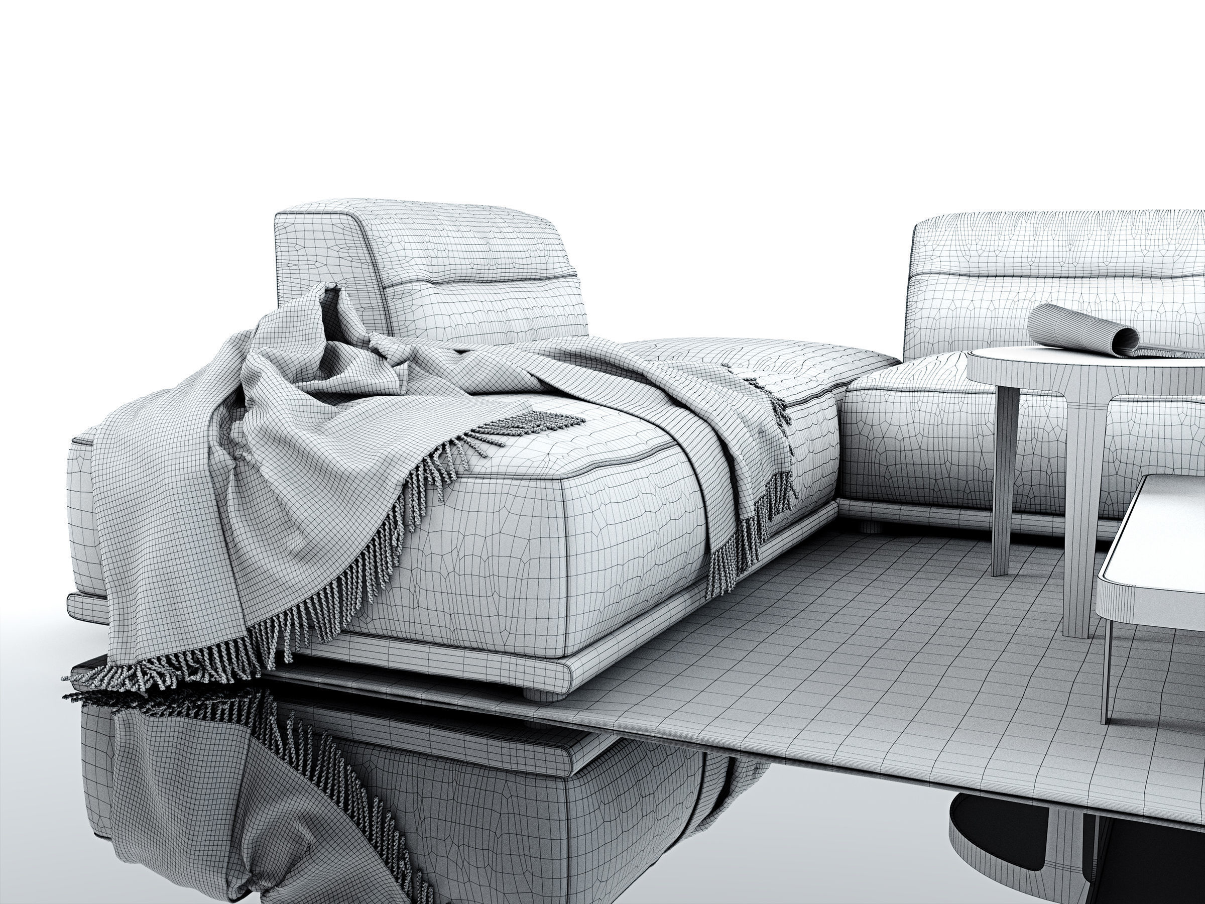 Natuzzi Dorian 3D model | CGTrader