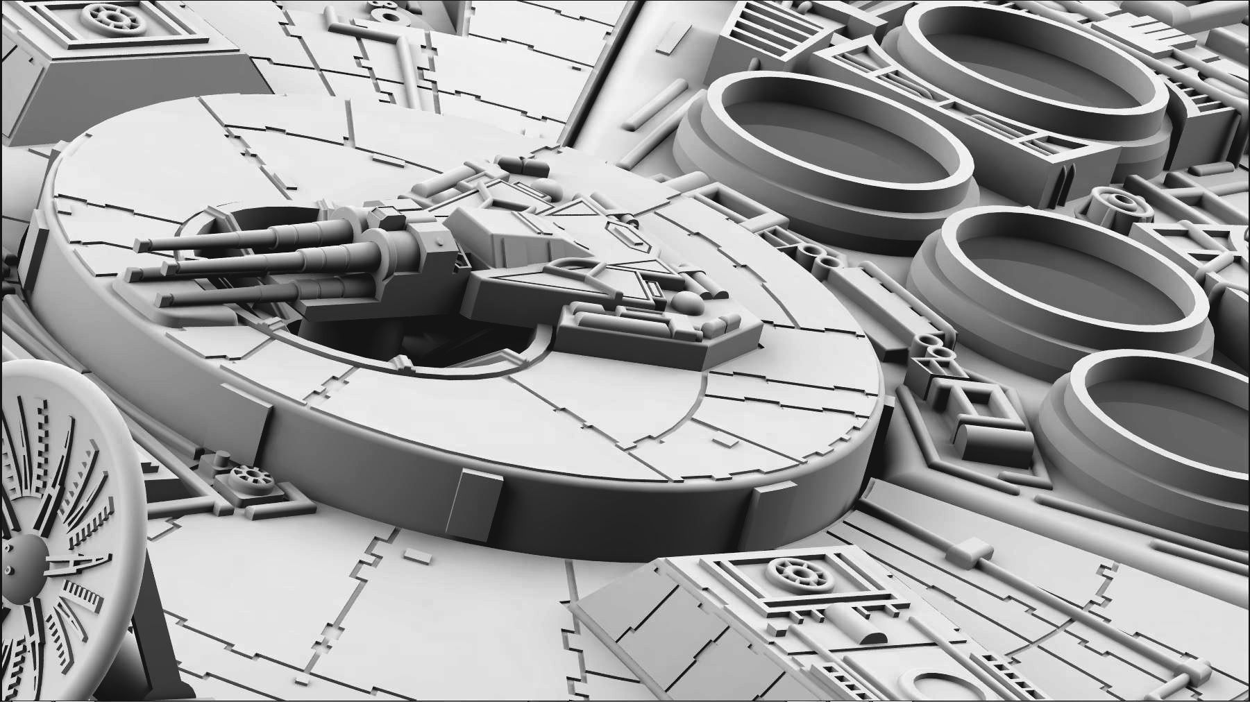 Millennium Falcon 3D model 3D printable | CGTrader
