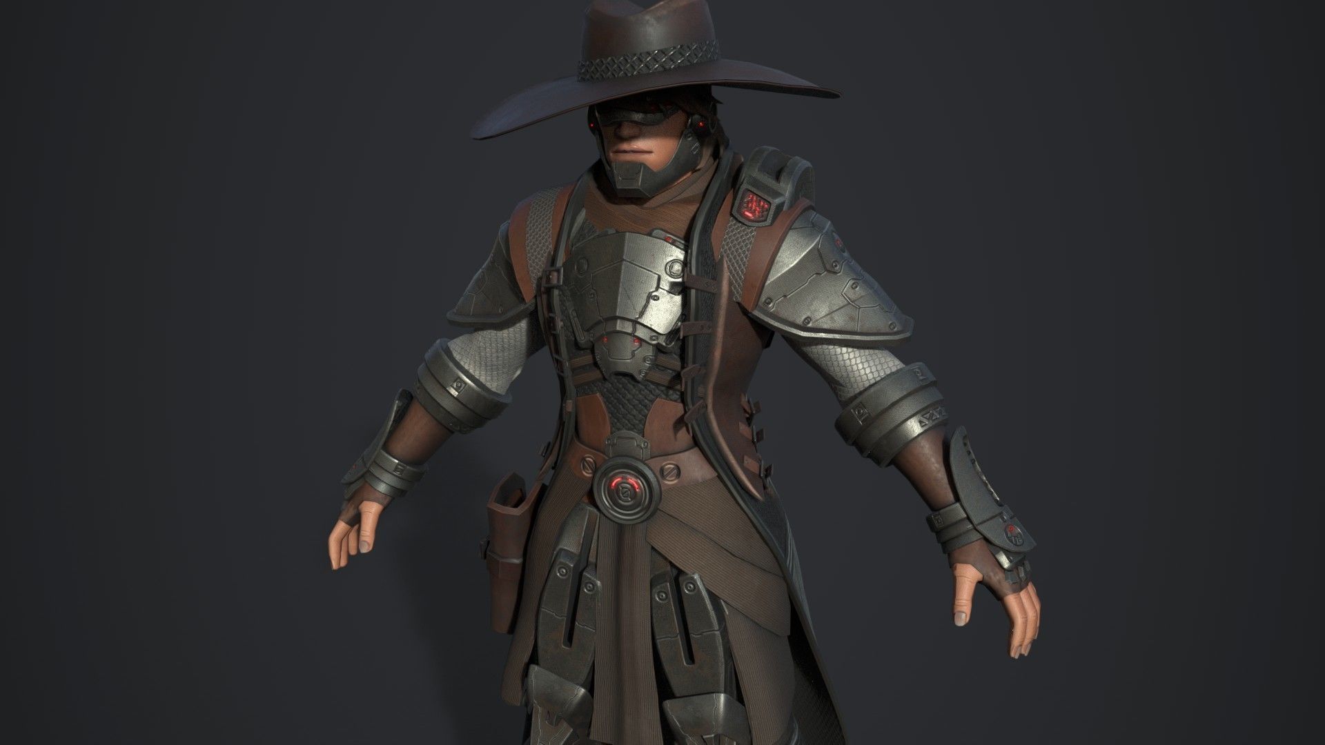 3D model Cowboy character in outfit VR / AR / low-poly | CGTrader