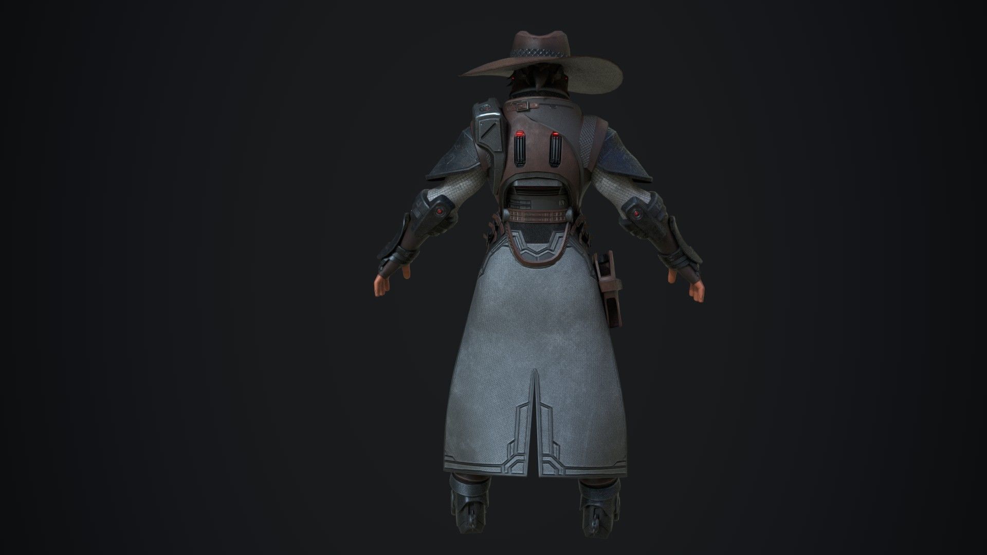 3D model Cowboy character in outfit VR / AR / low-poly | CGTrader