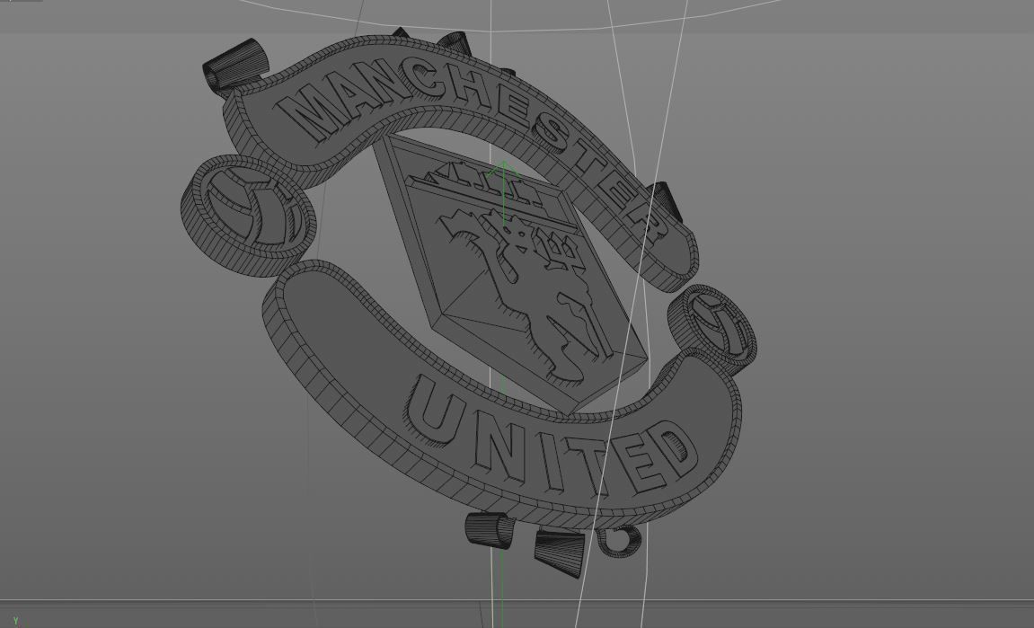 Manchester United 3D logo 3D model | CGTrader