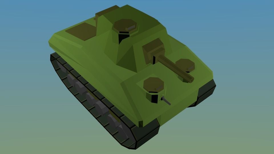 Low Poly WW2 Sherman Tank free VR / AR / low-poly 3D model | CGTrader