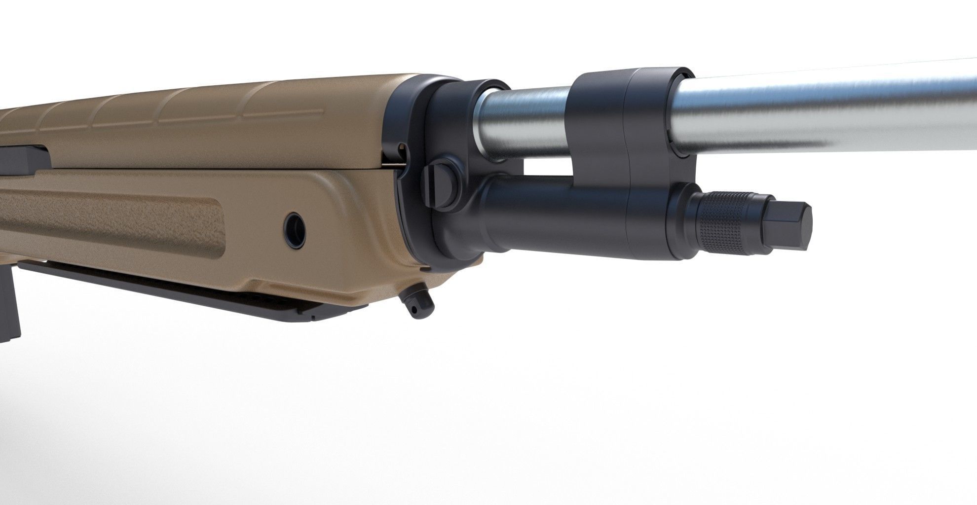 Springfield M1A Loaded 3D model | CGTrader