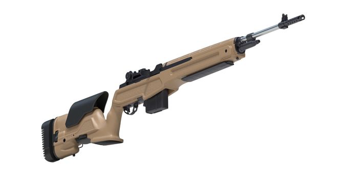 Springfield M1A Loaded 3D model | CGTrader