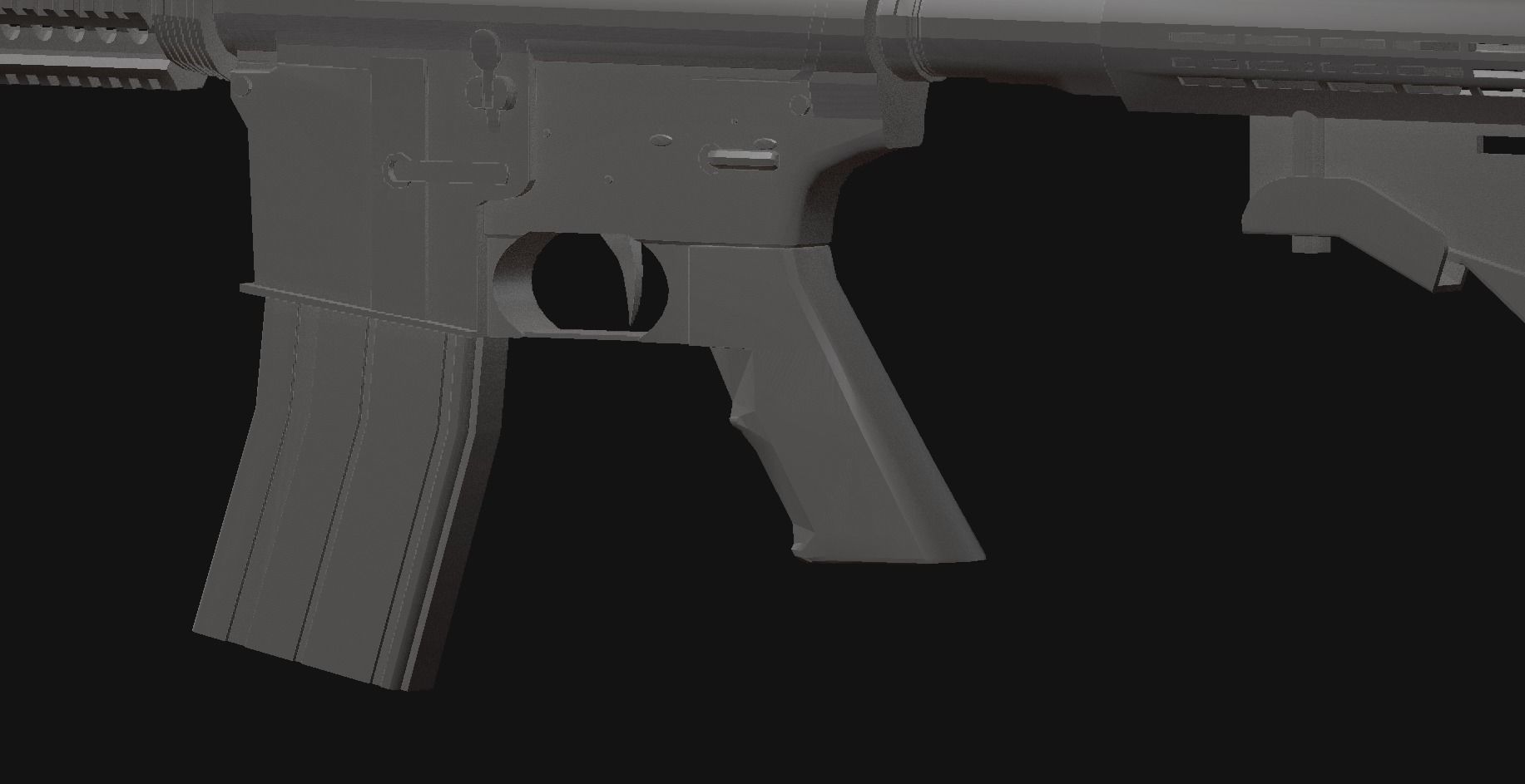 M4A1 Camouflage Green free VR / AR / low-poly 3D model | CGTrader