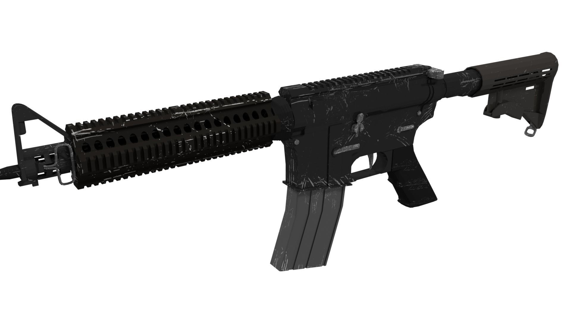 M4A1 Cartoon free VR / AR / low-poly 3D model | CGTrader