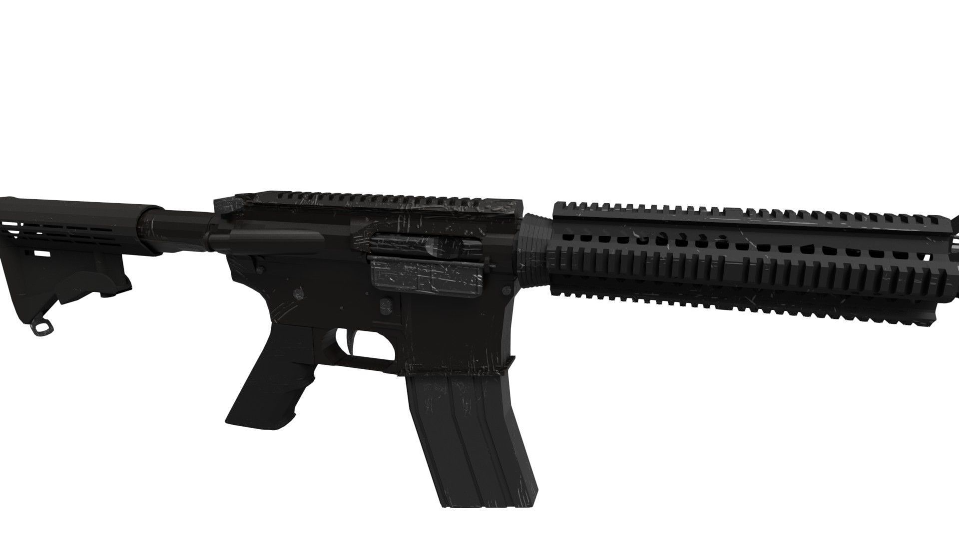 M4A1 Cartoon free VR / AR / low-poly 3D model | CGTrader