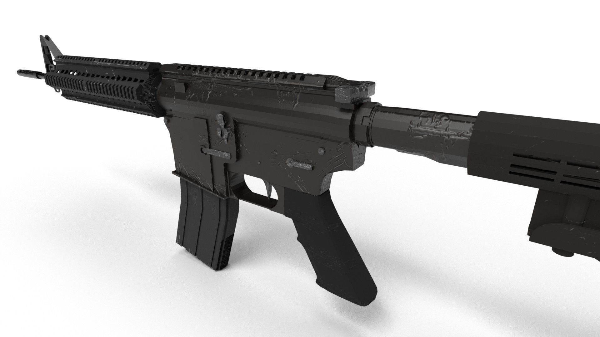 M4A1 Cartoon free VR / AR / low-poly 3D model | CGTrader