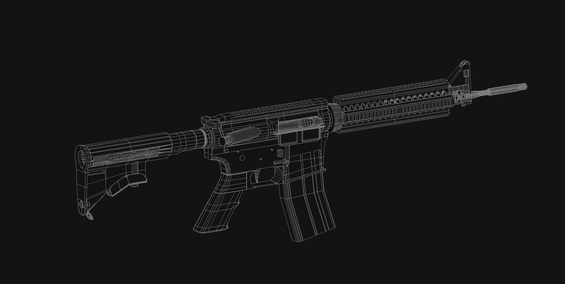 M4A1 Cartoon free VR / AR / low-poly 3D model | CGTrader