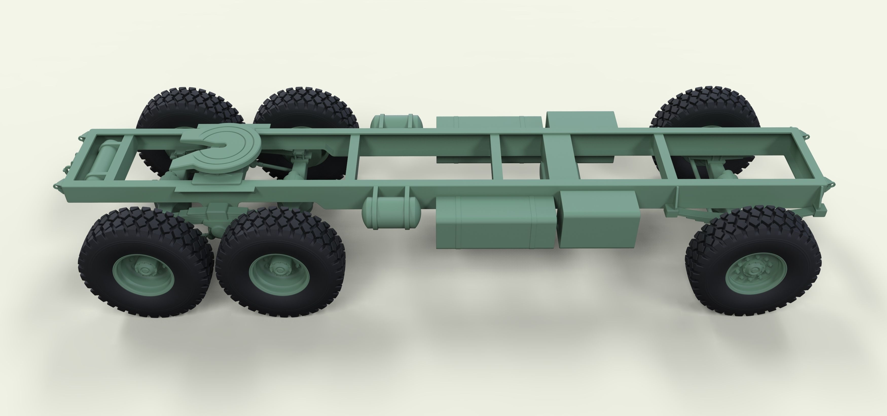 Chassis 6x6 3D model | CGTrader