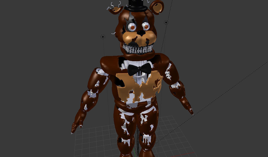 Nightmare Freddy 3D model rigged | CGTrader