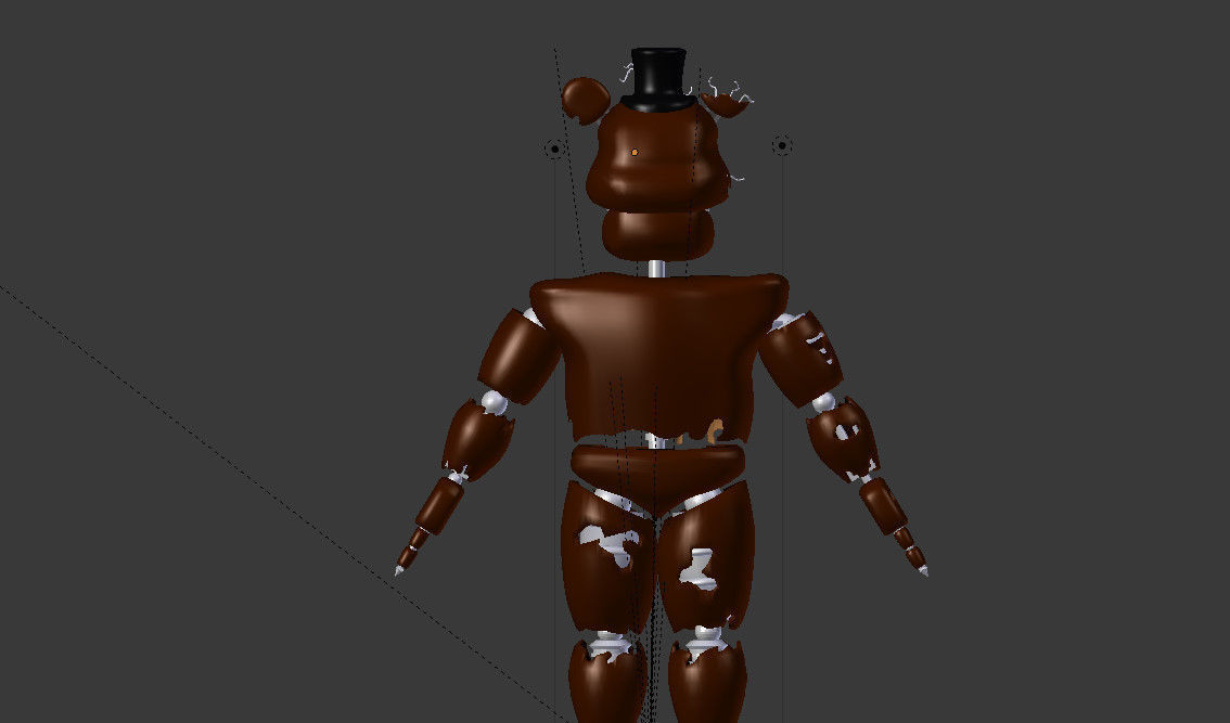 Nightmare Freddy 3D model rigged | CGTrader
