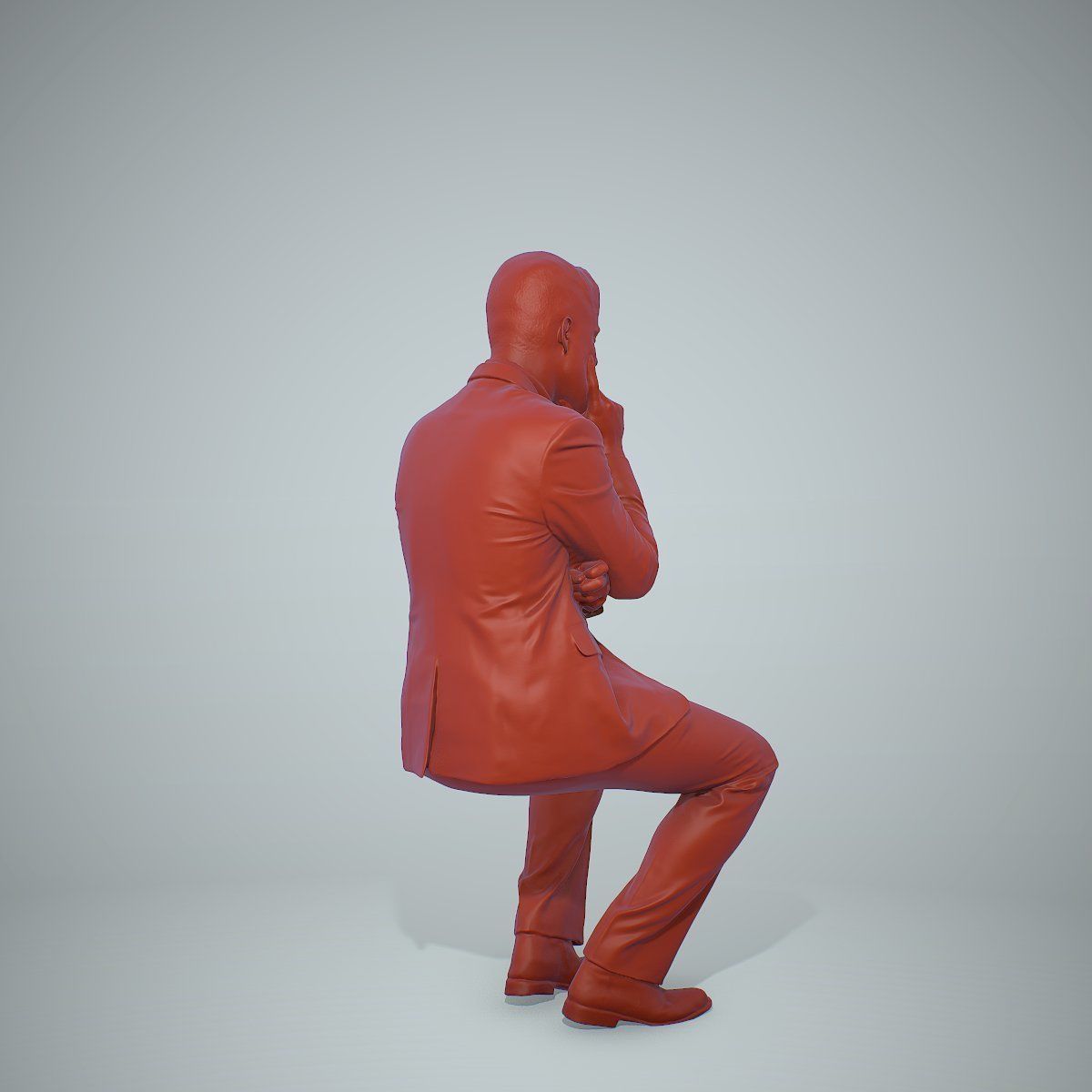 Sitting Business Man Thinking BMan0306-HD2-O04P01-S 3D model | CGTrader