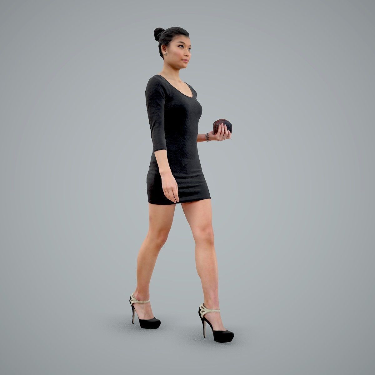 Classy Elegant Woman with Black Heels CWom0105-HD2-O01P02-S 3D model ...