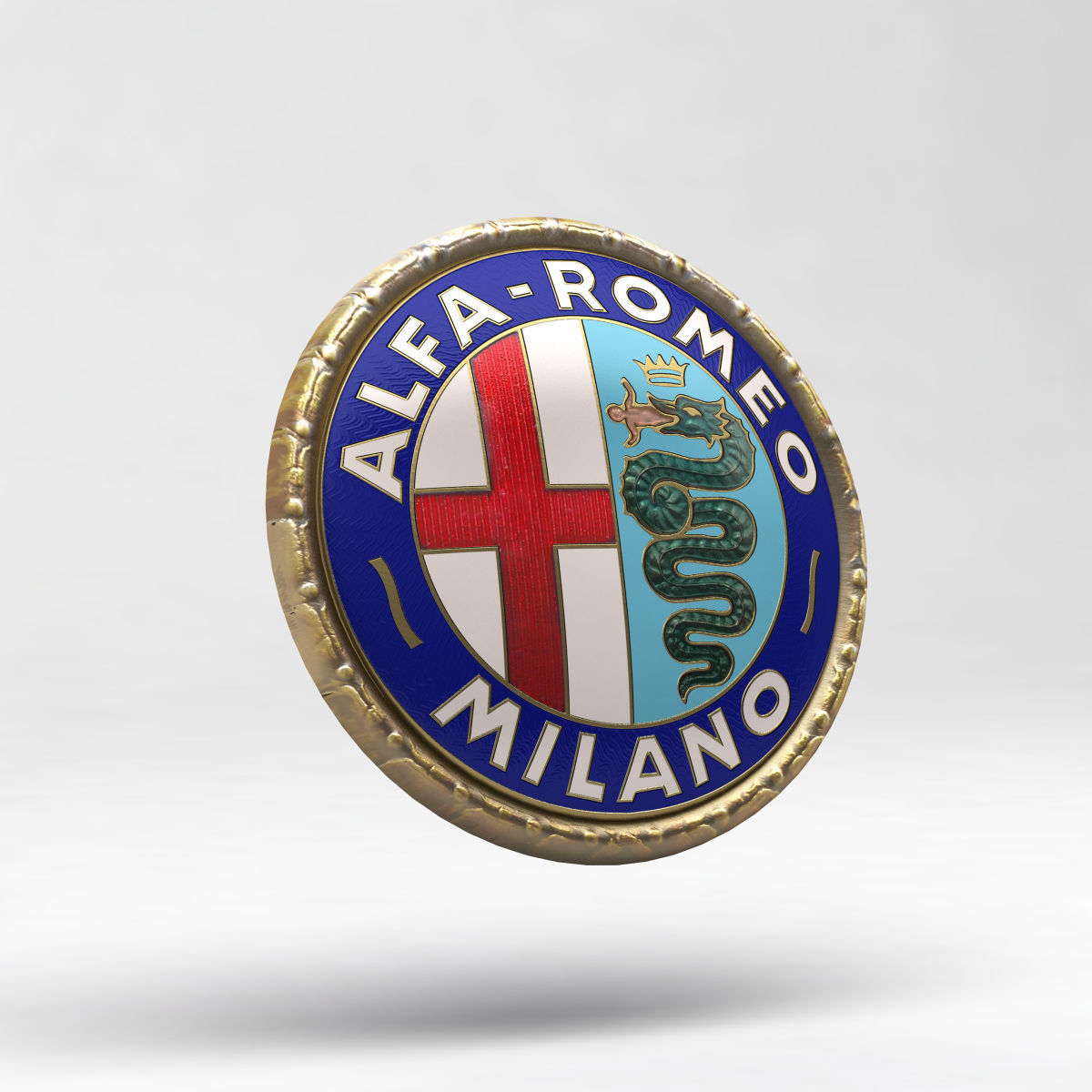 3D model Alfa Romeo Badge History Collection VR / AR / low-poly | CGTrader