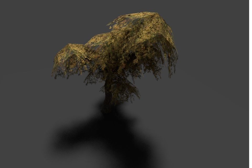 3D model low poly leaf tree VR / AR / low-poly | CGTrader