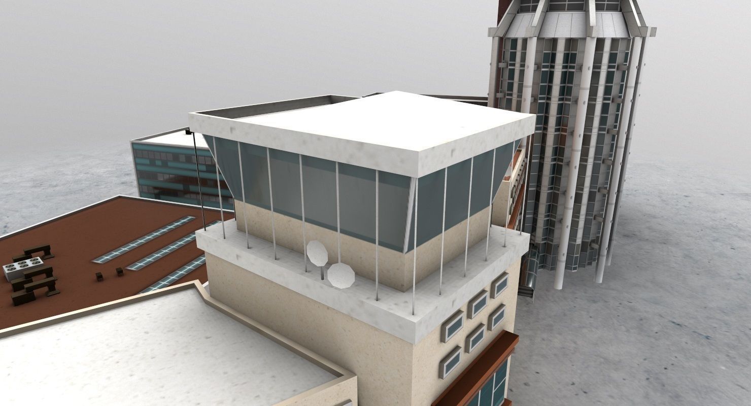 3D model LFMN Airport Control Point VR / AR / low-poly | CGTrader