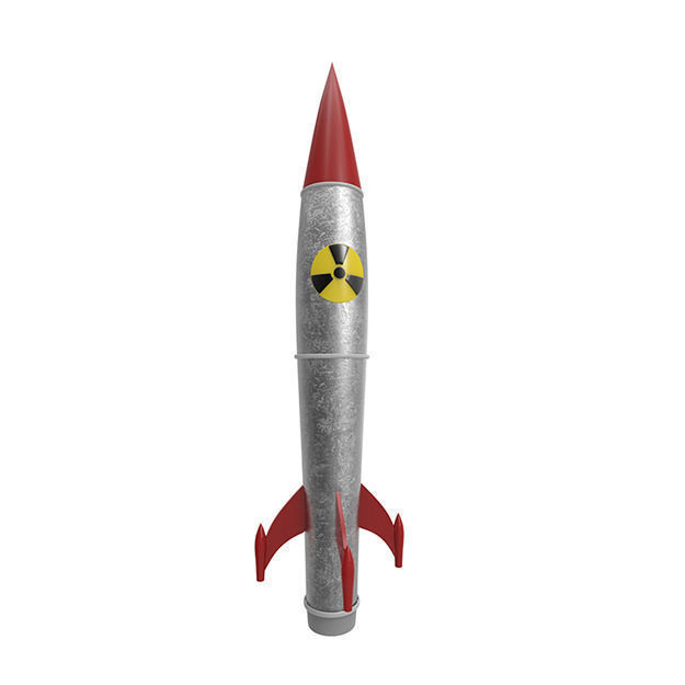 nuke nuclear war head cartoon style model 3D model 3D printable | CGTrader