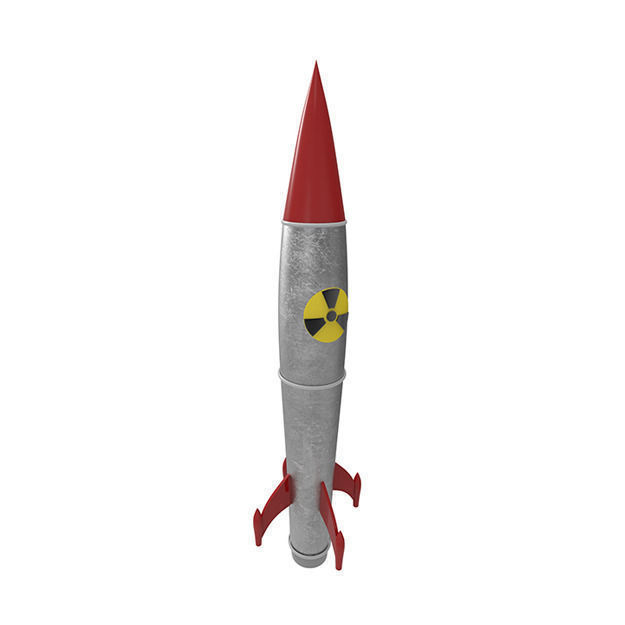 nuke nuclear war head cartoon style model 3D model 3D printable | CGTrader