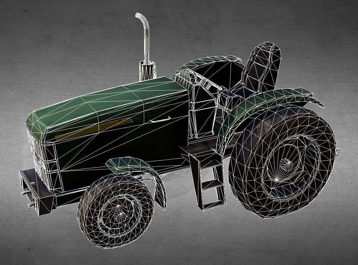 Farm machinery Tractor 3D model | CGTrader