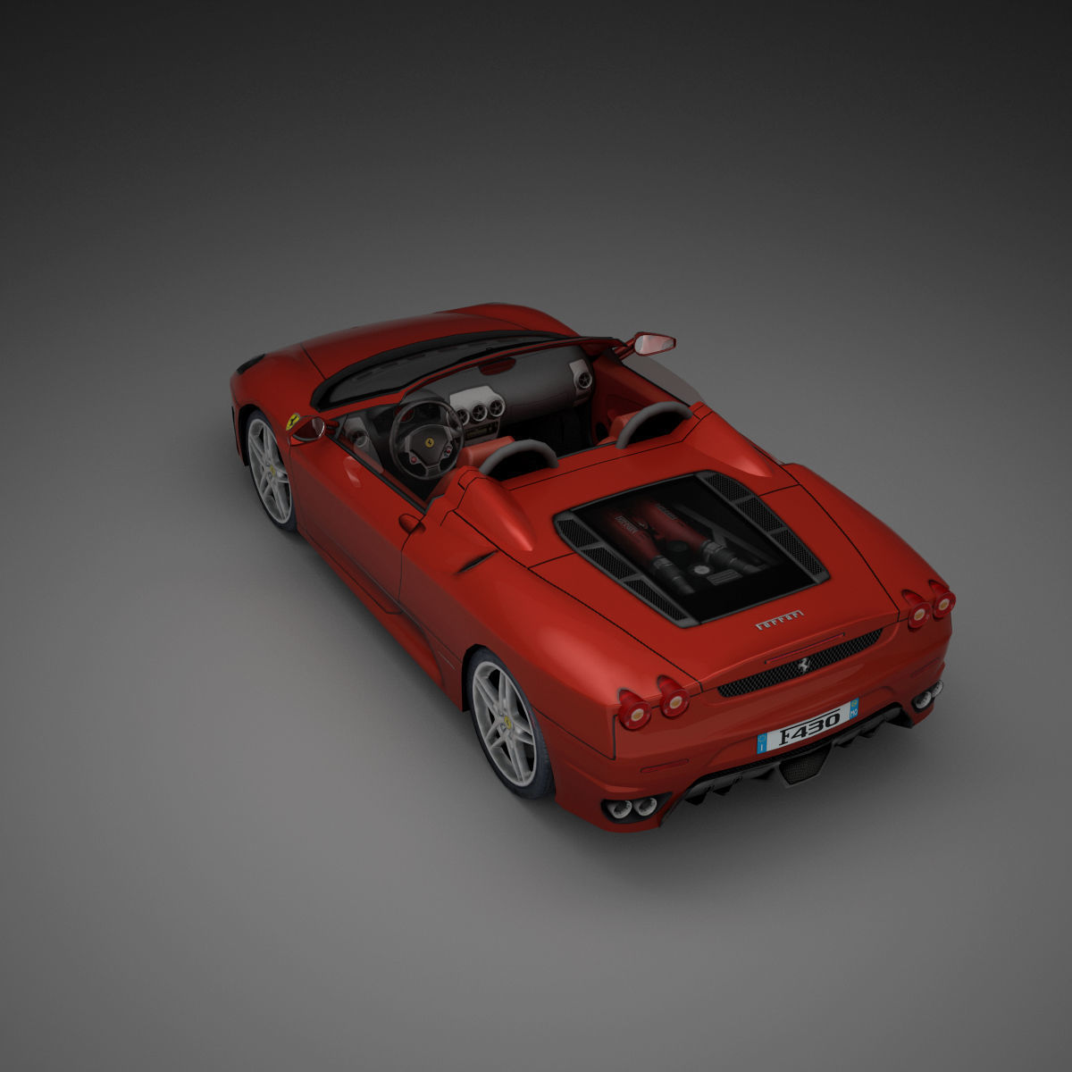 3D model Ferrari F430 Spyder VR / AR / low-poly | CGTrader