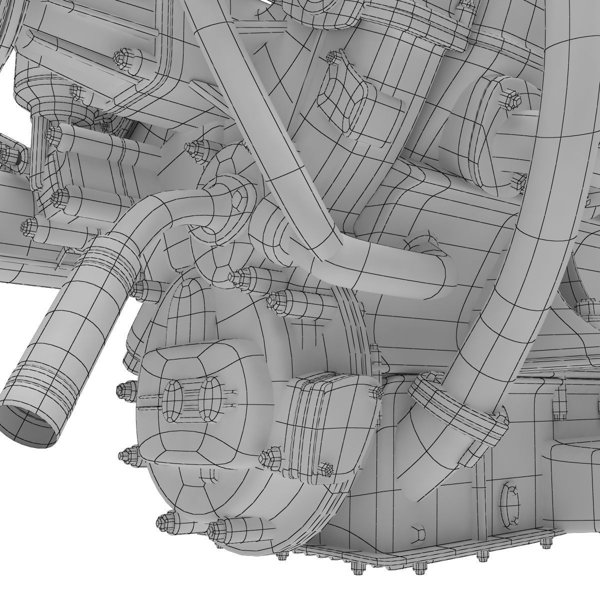 Ferrari Colombo 250 Engine - 3 liter 3D model | CGTrader