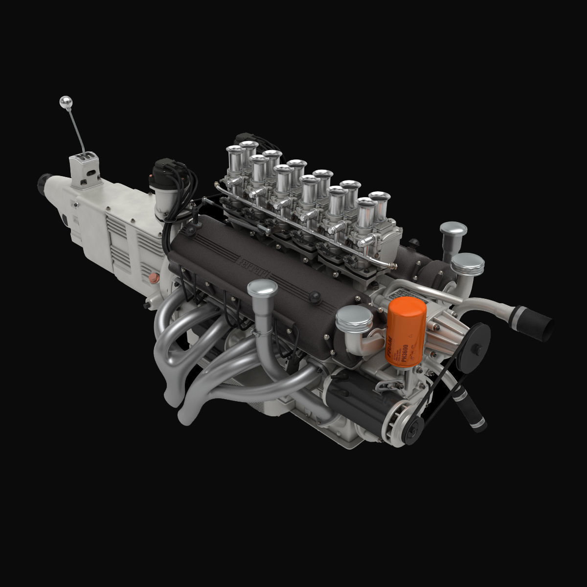 Ferrari Colombo 250 Engine - 3 liter 3D model | CGTrader